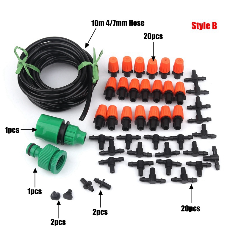 5m 10m Micro Spray Irrigation System 4/7mm Hose DI... – Vicedeal