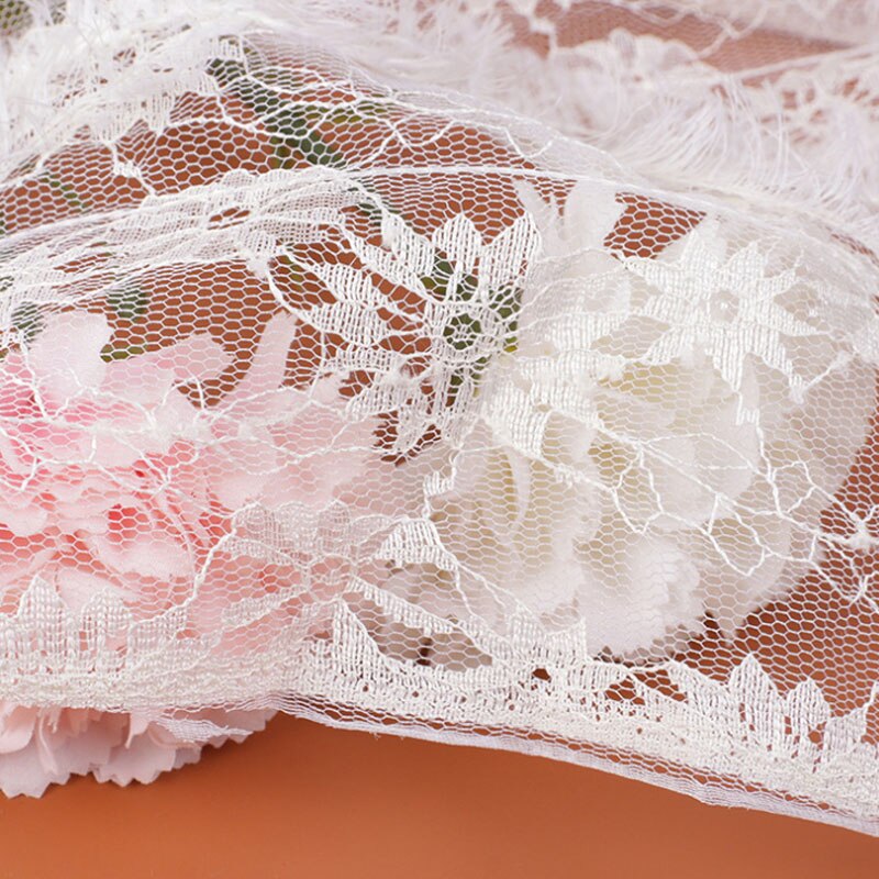 African Lace Fabric Feather Pattern Milk Silk Embr... – Grandado