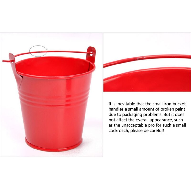 Mini Metal Buckets With Handles Metallic Pails For... – Grandado