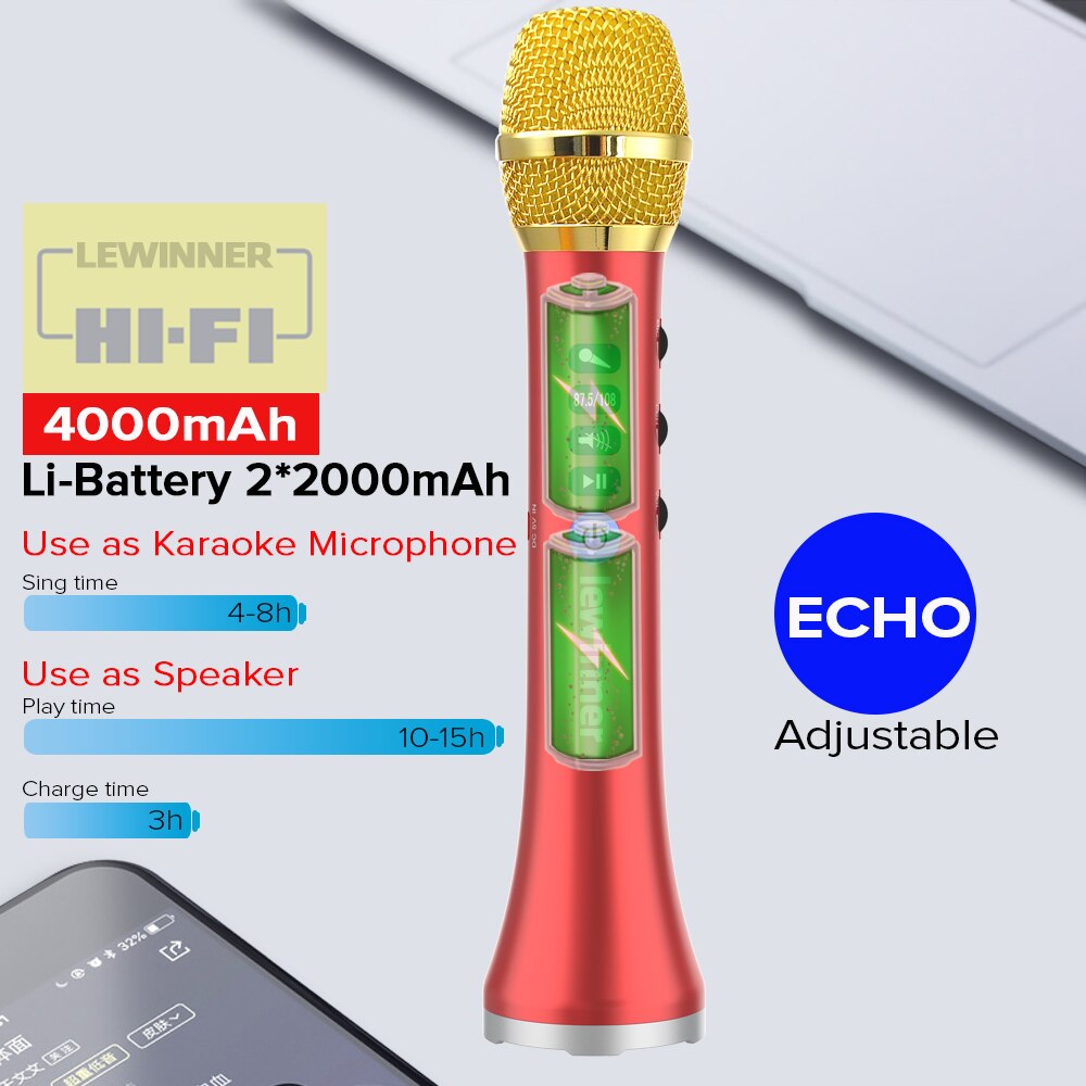 Lewinner upgrade L-698D 20W portable wireless Blue... – Vicedeal