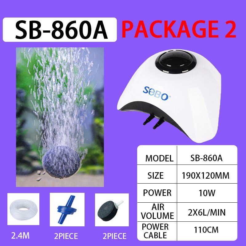 5W 10W Fish Tank Inflation Pump. Oxygen Air Pump A... – Grandado