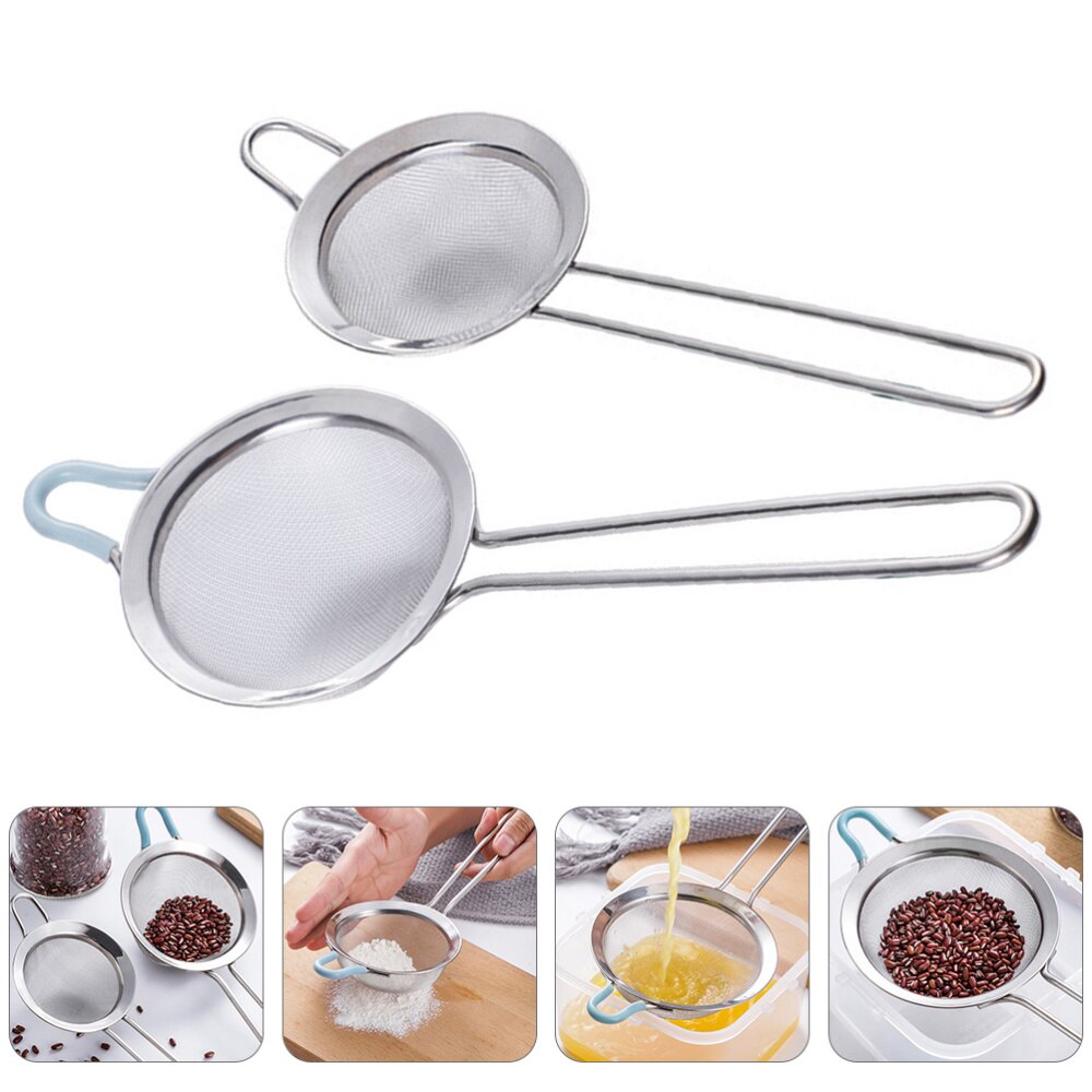 2pcs Kitchen Baking Sifting Tools Sugar Colander M... – Grandado