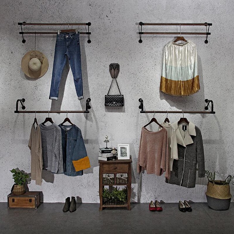 Smeedijzeren vrouwen kleding kleding winkel rek di... – Grandado