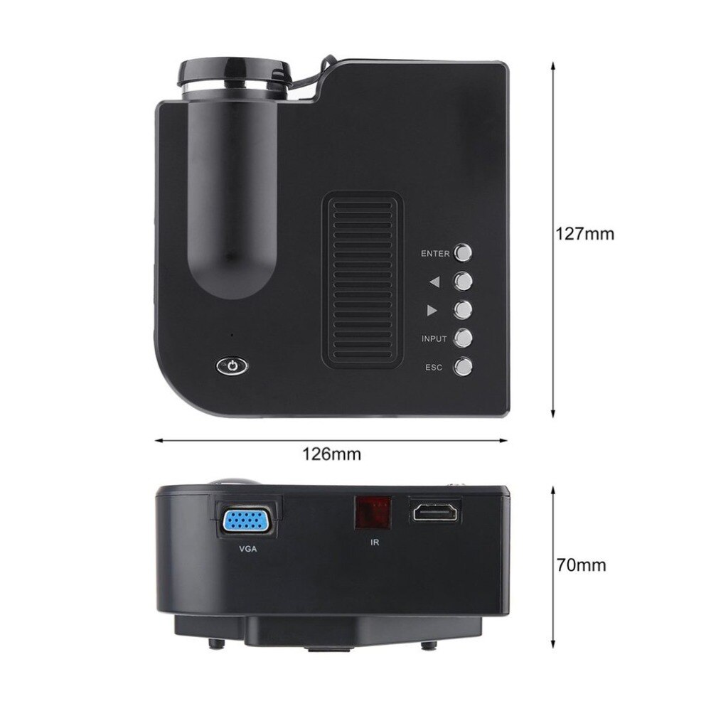 UC28 Mini Projector Hd Thuis 1080P Micro Draagbare... – Vicedeal