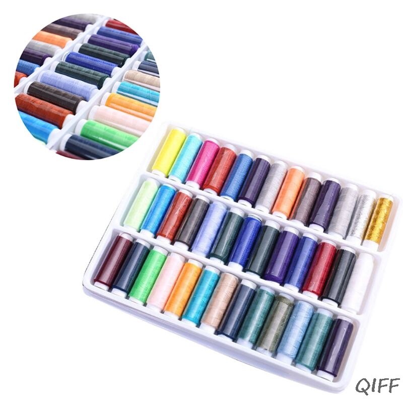 39 Assorted Color Polyester Sewing Threads Spool S... – Grandado
