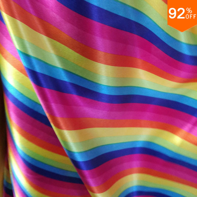 Afrikaanse stoffen indische stof Regenboog jurk ac... – Vicedeal