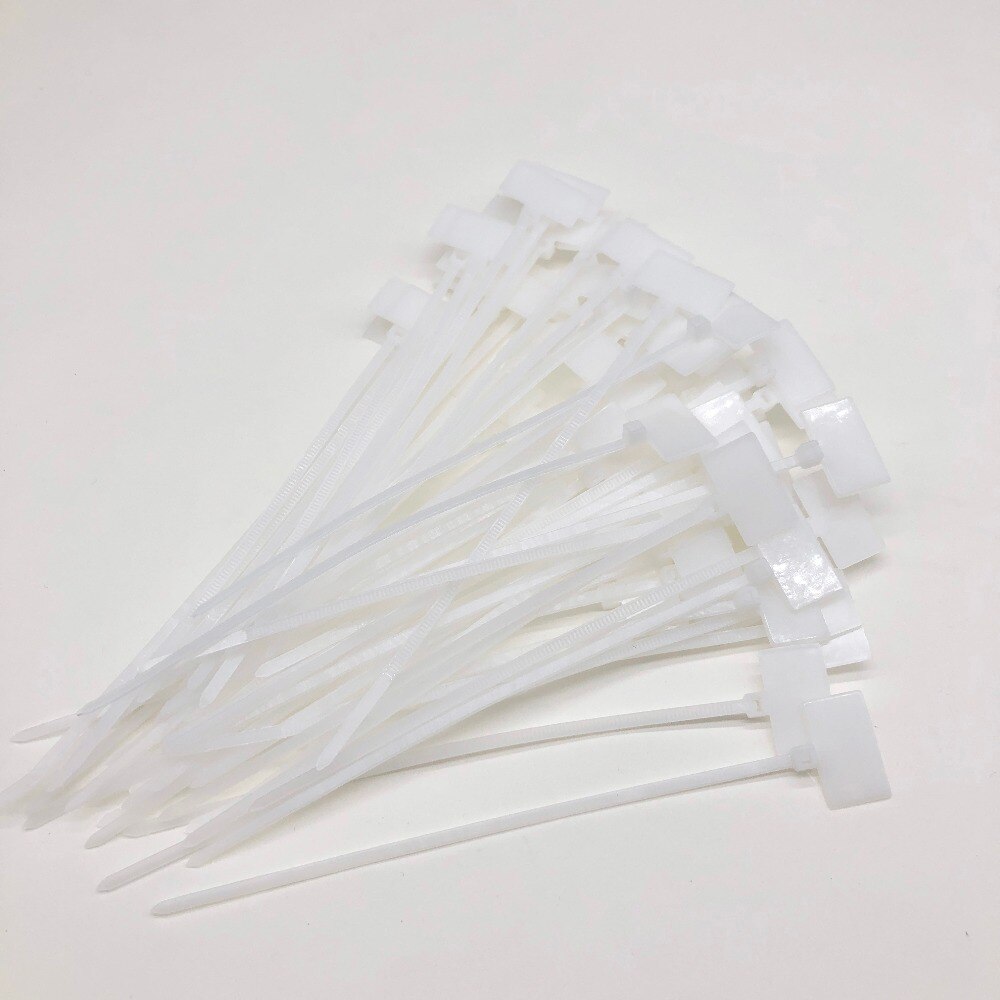 Etiket kabelbindere 3 x 100mm plast selvlåsende ka... – Grandado