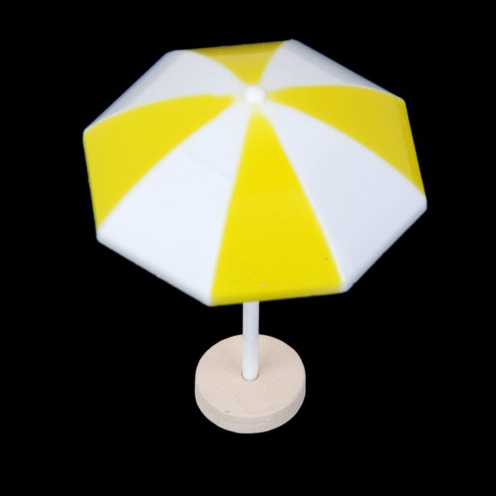 3 Color Beach Sun Mini Umbrella Miniature PVC Land... – Grandado