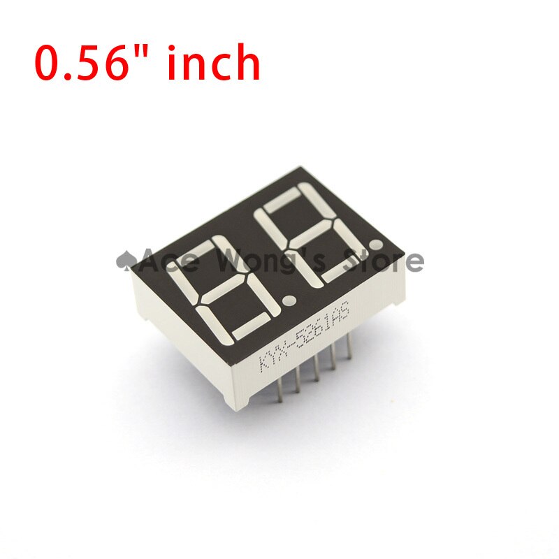 (10Pcs/lot) 0.56" inch 2 Digits 7 Seven Segment Re... – Vicedeal
