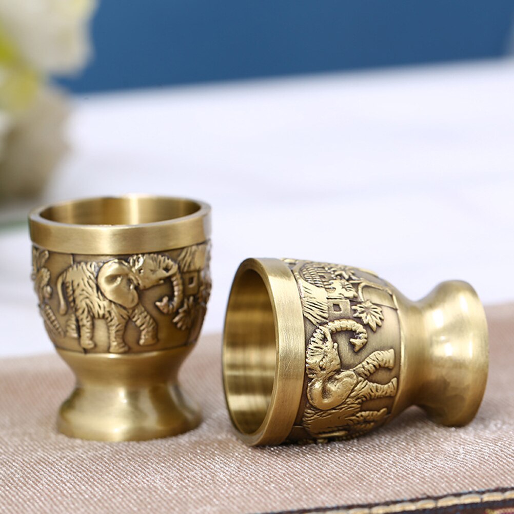 1Pc Vintage Whiskey Shot Glass Animal Embossed Win... – Vicedeal