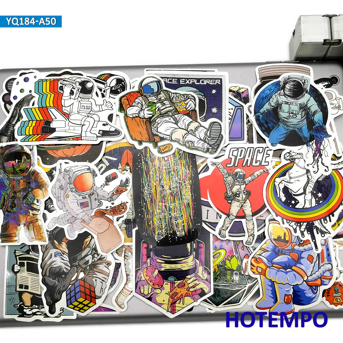 50pcs Outer Space Astronaut Rocket Ship Planet Sti... – Grandado