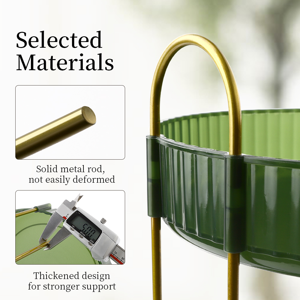 3 2 Tier Lazy Susans 360 Rotating Rack Shelf Round... – Grandado