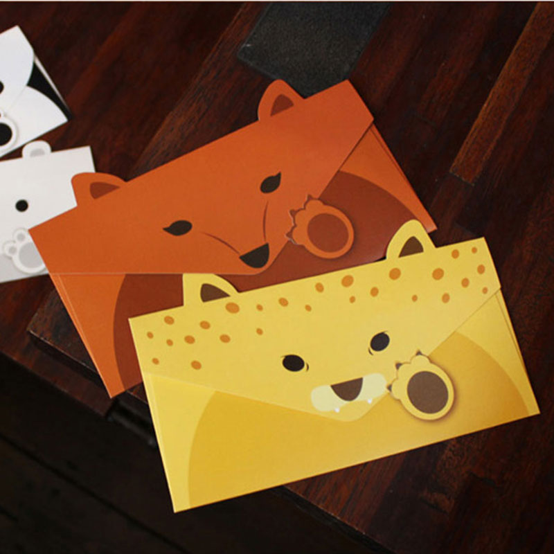 5X Romantic cartoon pattern envelopes letterhead o... – Grandado