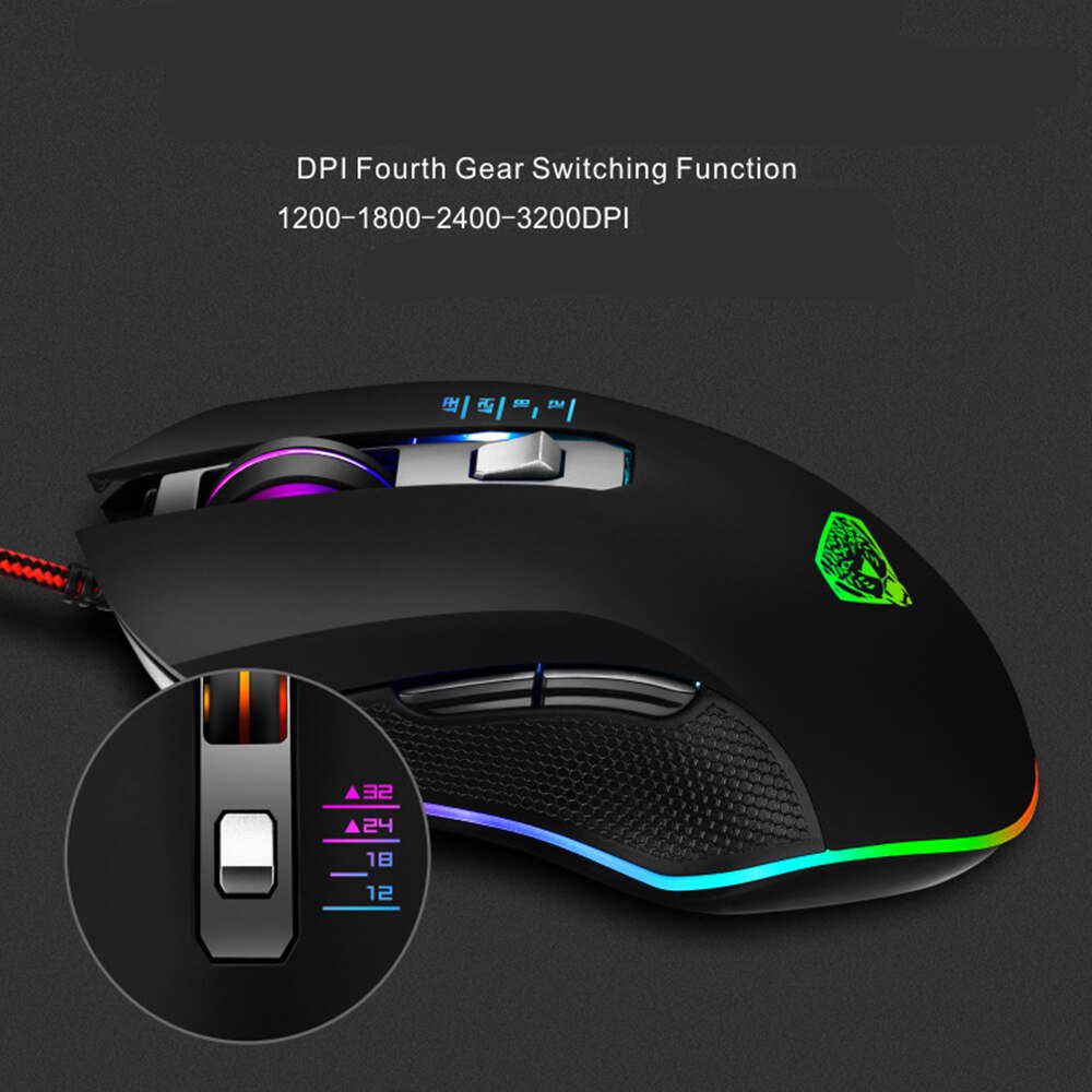 Gaming Backlit Mouse 3200DPI Optical Gaming Mouse ... – Grandado