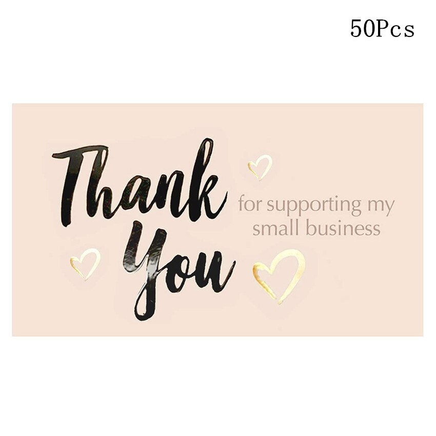 50 Stks/set Dank U Cards Voor Ondersteunende Mijn ... – Grandado