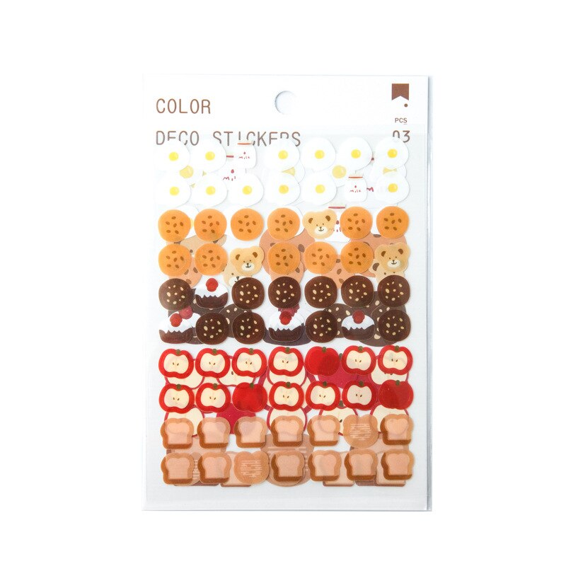 JIANWU 3 Sheets Keep Cute Series Basic Stickers Tr... – Vicedeal