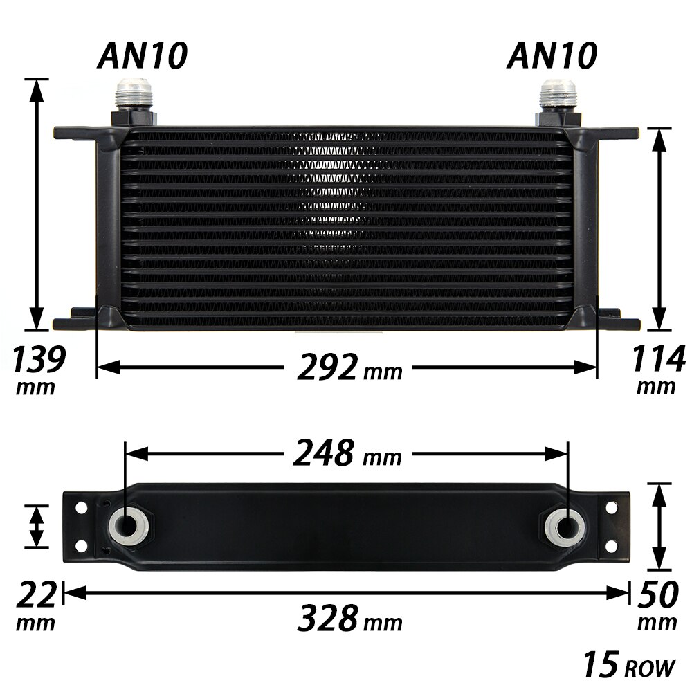 Oil Cooler Kit 15 Rows AN10 M-MODEL Oil Cooler Wit... – Grandado