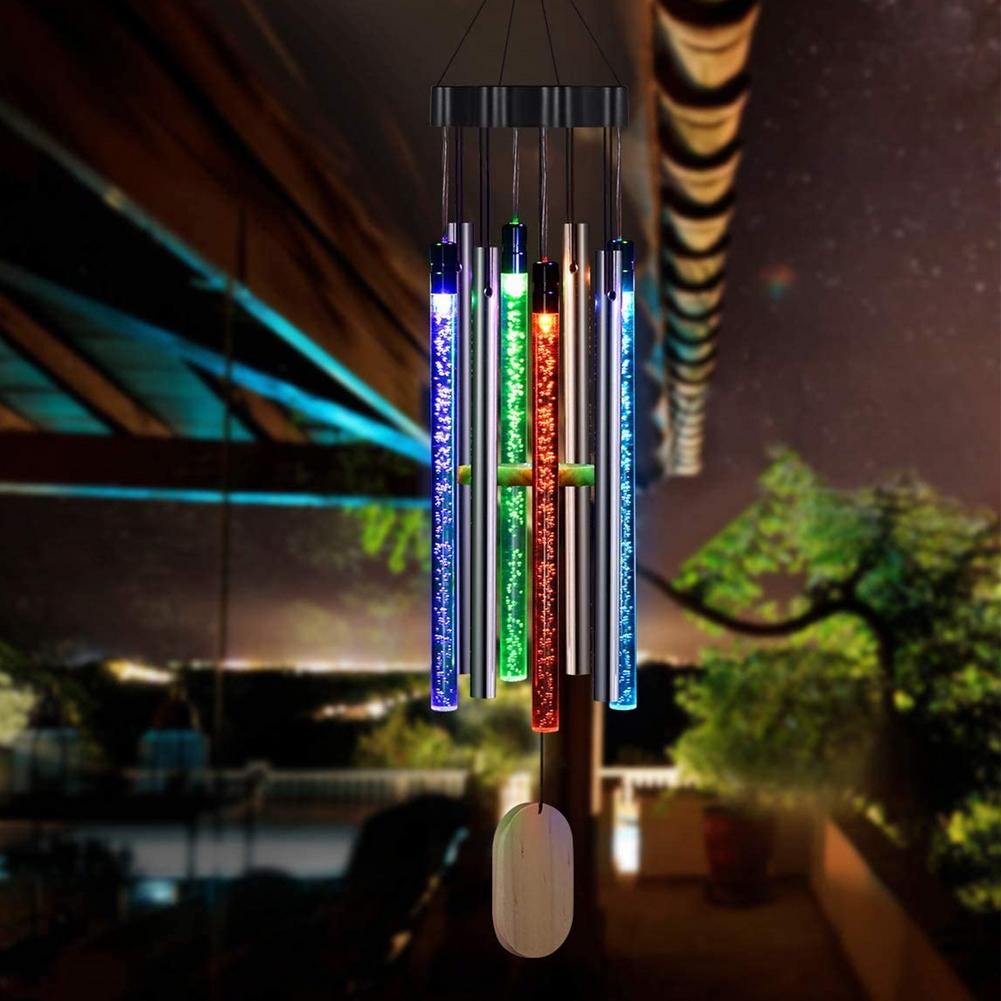 LED Solar Wind Chime Auto-sensing Wind Chime Light... – Grandado