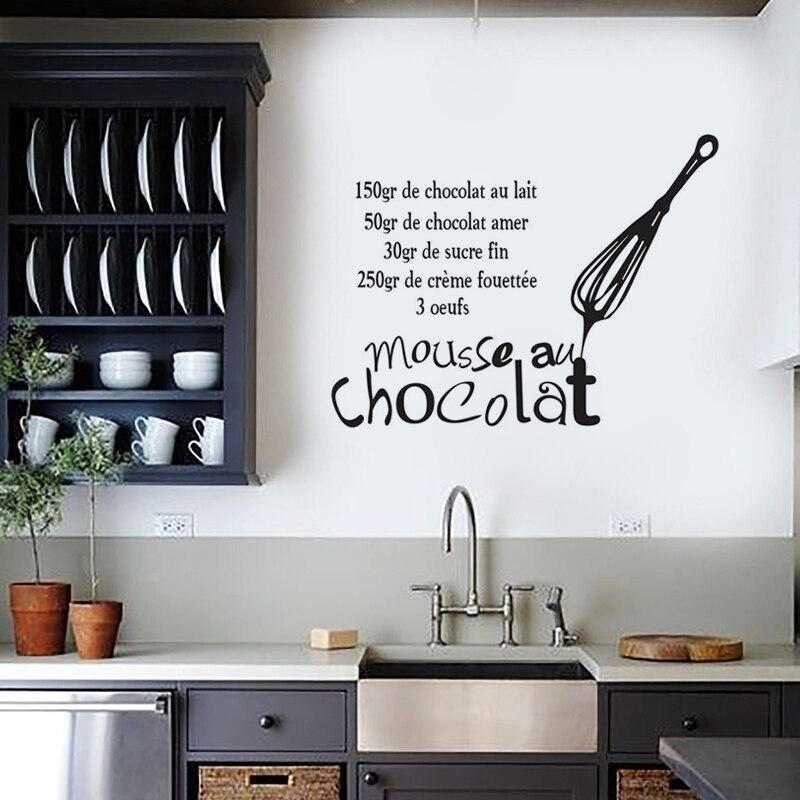 Chocolade Mousse Recept Art Stickers Restaurant Ke... – Vicedeal