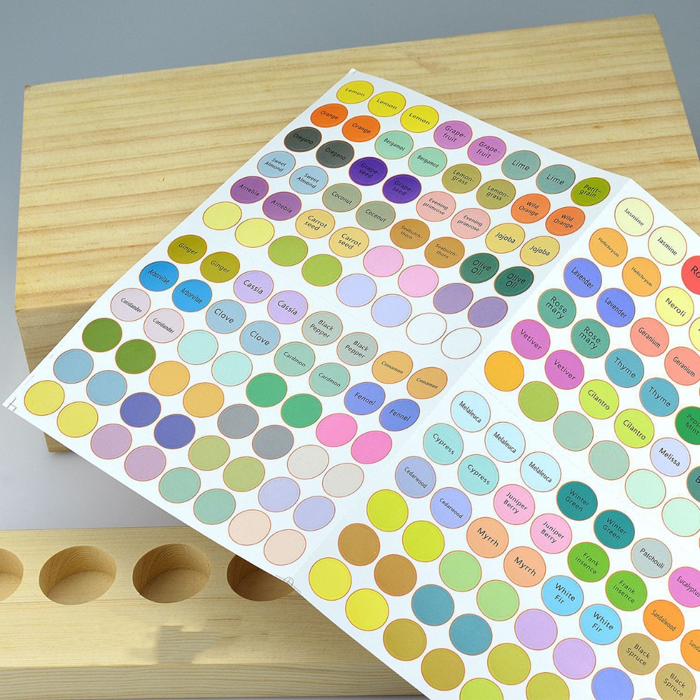 960 Pcs/5 Vel Ronde Cirkel Stickers Kleurrijke Pre... – Vicedeal