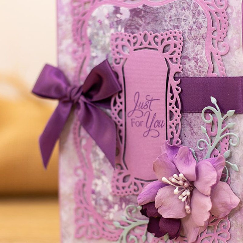 Vintage Rectangle Frame Metal Cutting Dies Hollowe... – Grandado