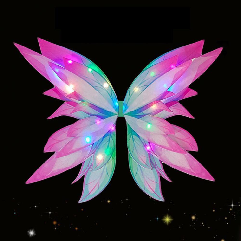 Colorful Fairy Wings Glowing Butterfly Wings Light... – Grandado