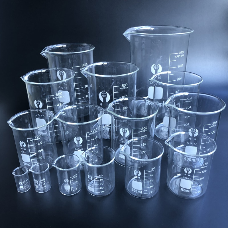 1 set Laboratory Glass Beaker Borosilicate 3.3 Lab... – Vicedeal