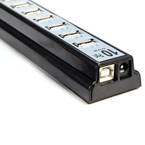 10 Port Hi-Speed USB 2.0 Hub Splitter + US Power A... – Grandado