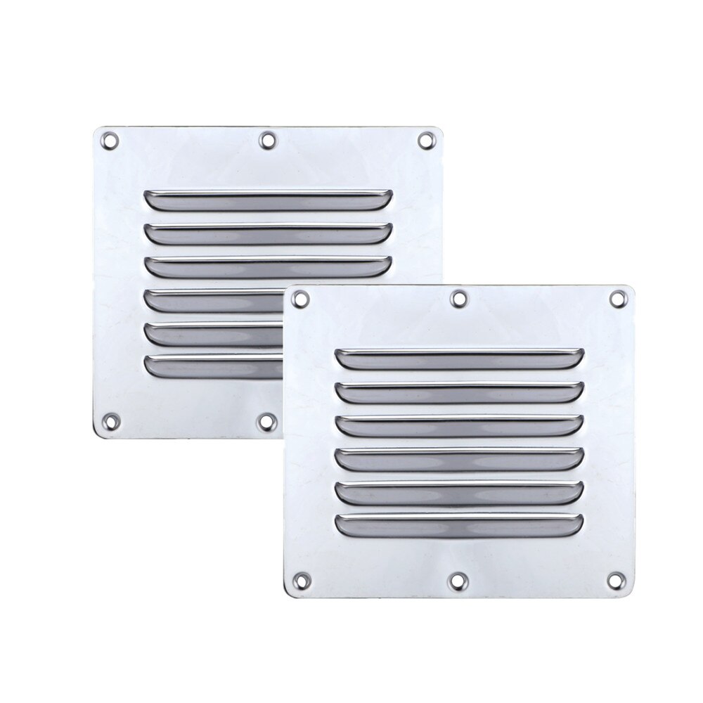 2pcs Louvred Stainless Steel Square Air Vent Grill... – Vicedeal