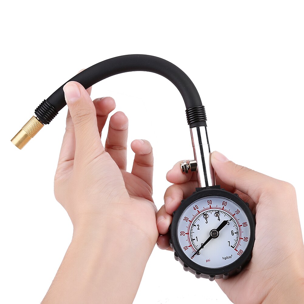 Long Tube Tire Pressure Gauge Meter 0-100Psi High-... – Grandado