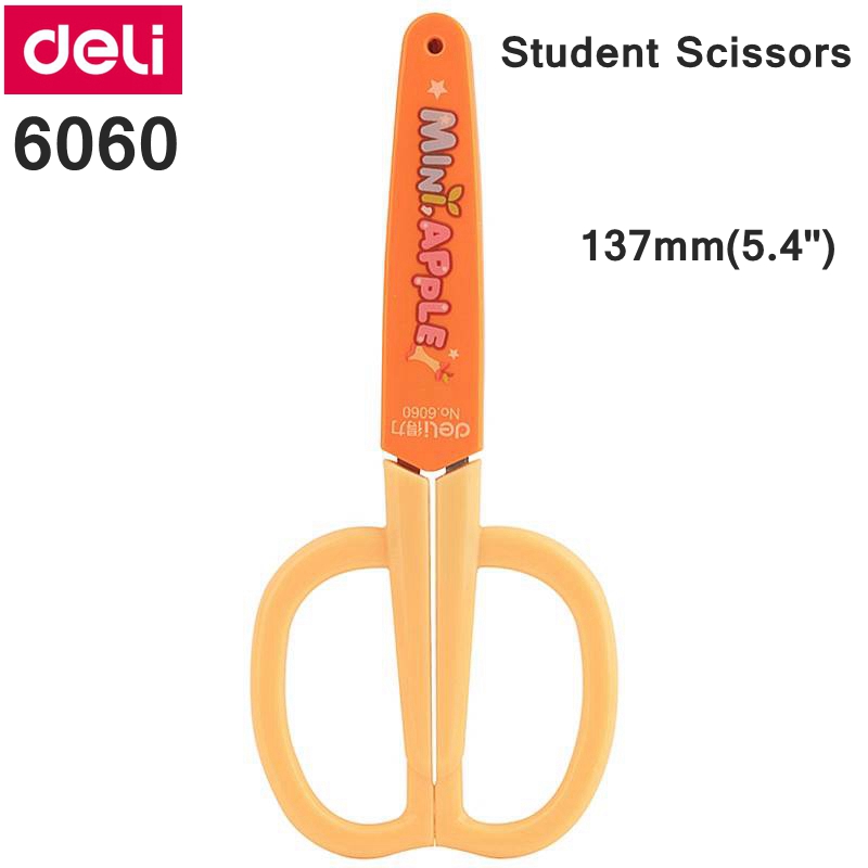 Deli 6060 Student Scissors 137mm(5.4') stainless s... – Grandado