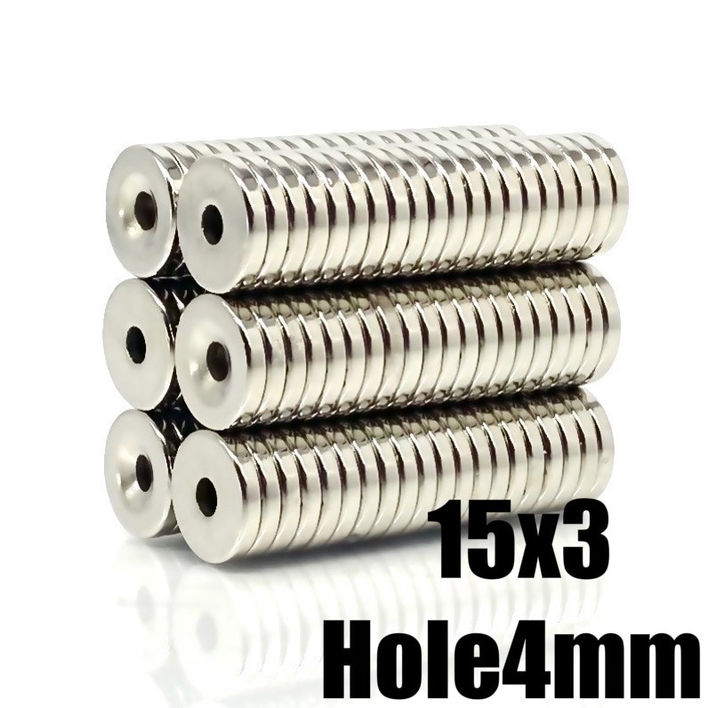 10~500PCS 15X3-4 mm Disc Ring Magnet 15X3 mm Hole ... – Vicedeal