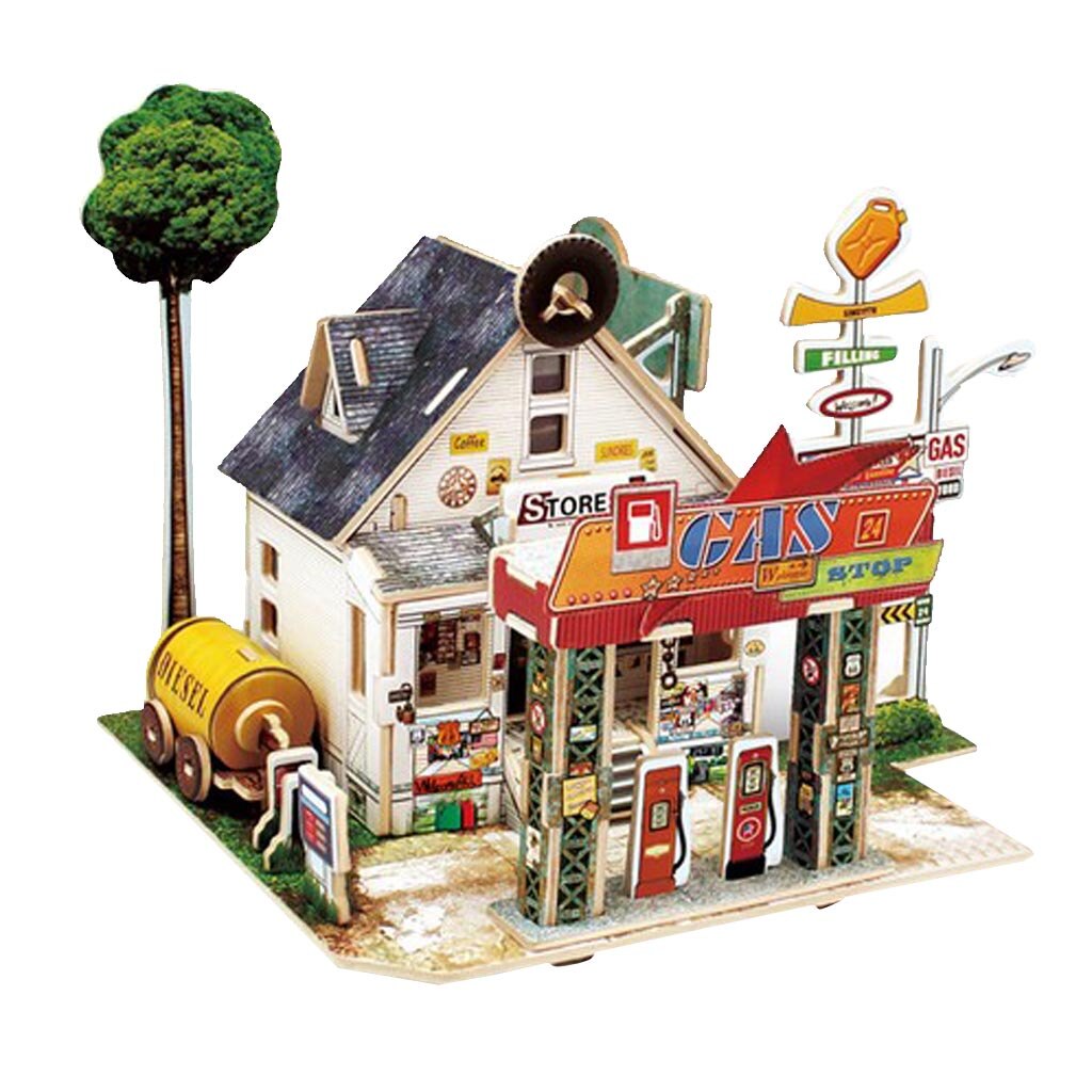 Handcrafted DIY Dolls House Kit - Miniatures Gas S... – Grandado