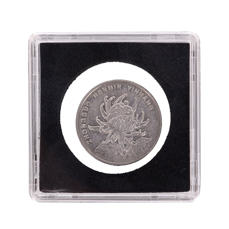 1pc 4.8*4.8cm Coin Transparent Container Square Co... – Grandado
