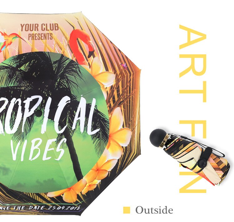 Mini paraplu Capsule umbrella Five-folding Sun pro... – Grandado