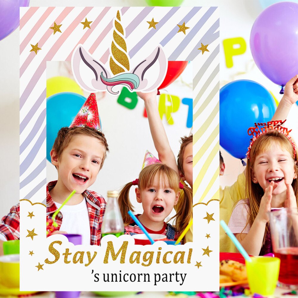 Magical Rainbow Photo Frame Props Photo Booth Prop... – Grandado