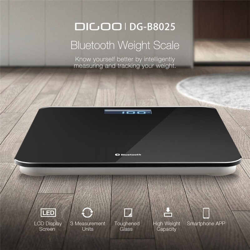 Digoo DG-B8025 LCD Bluethooth Scale Body Weight Sc... – Grandado