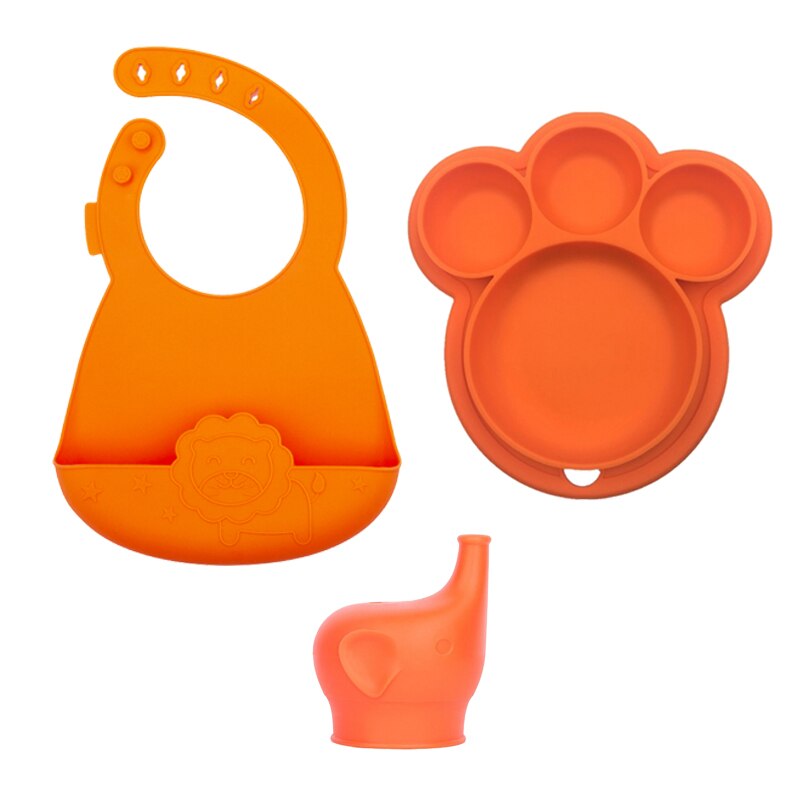 Qshare 4pcs/set Baby Dinnerware Set for Baby-Led W... – Grandado