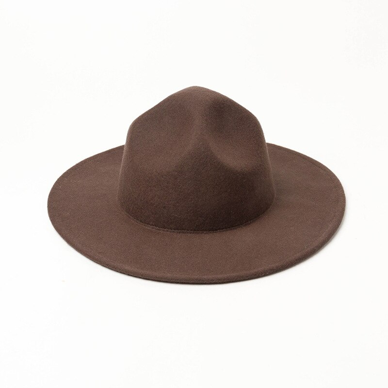 European autumn and winter woolen woolen top hat w... – Grandado