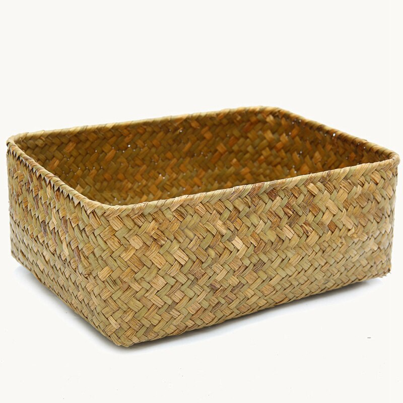 LuanQI Hand Made Wicker Woven Basket Storag Boxes ... – Vicedeal
