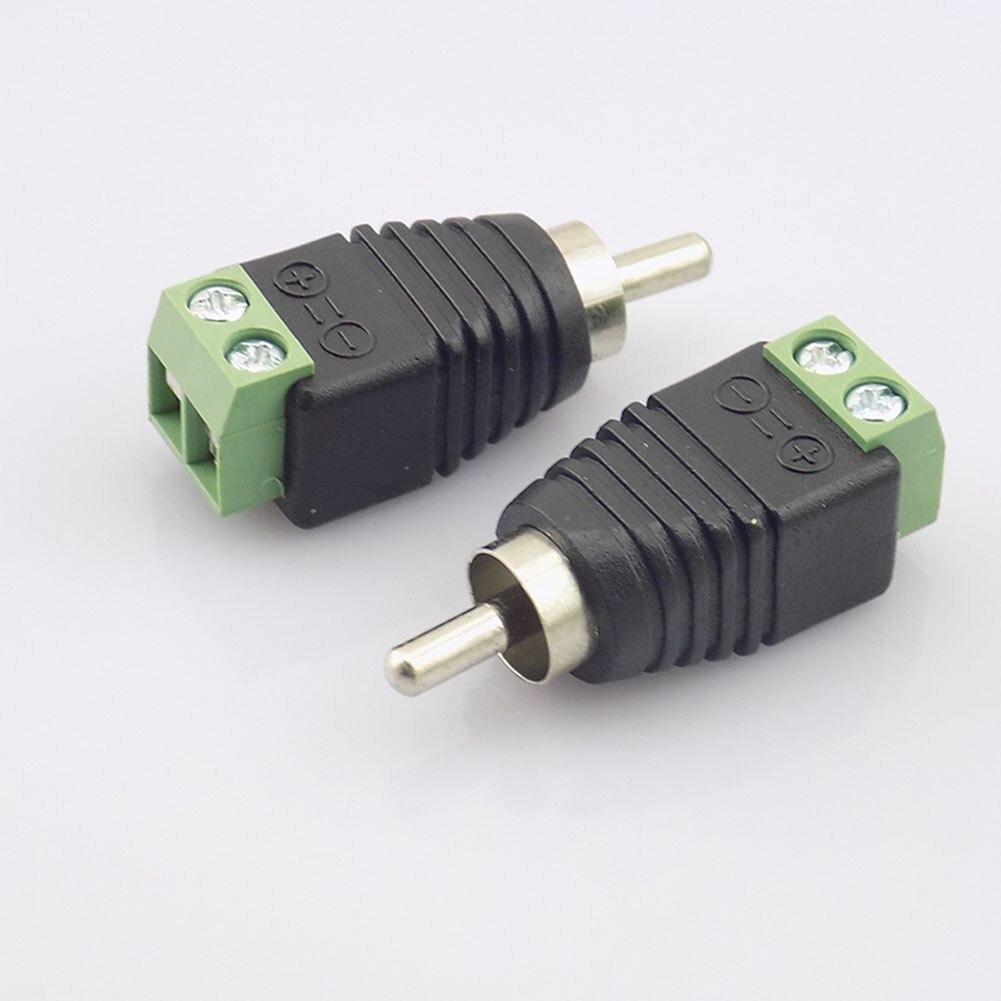 5pcs/lot CCTV Phono RCA Male Plug TO AV Terminal C... – Grandado