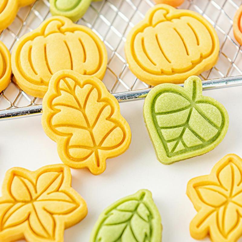 Cookie Embosser Mold Set Thanksgiving Day Autumn B... – Grandado