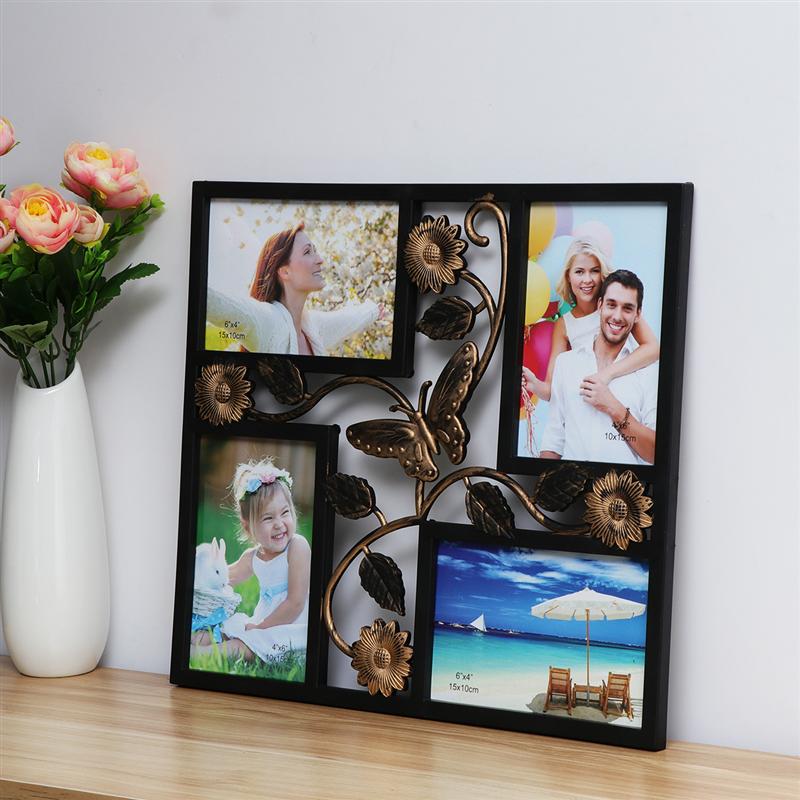 Decorative 4 Opening Wall Hanging Photo Frame with... – Vicedeal