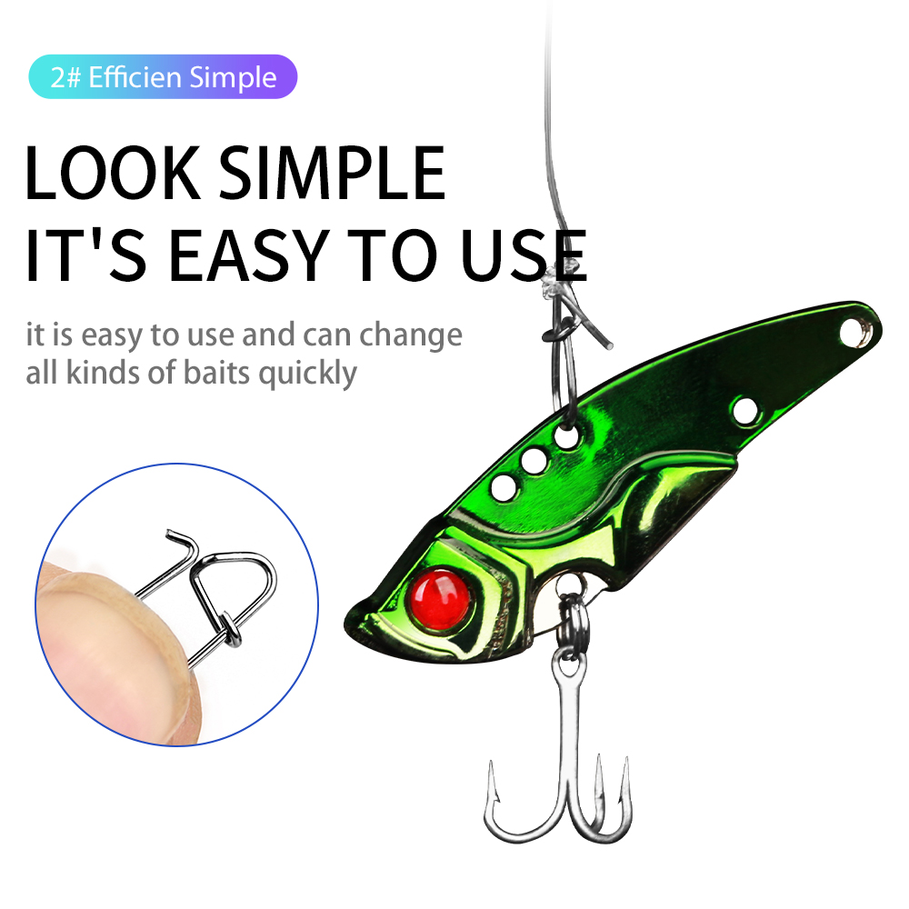 FISH KING 100pcs Stainless Steel Fishing Connector... – Grandado