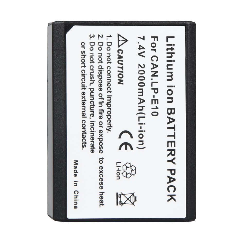 Aopuly LP-E10 Batterijen Voor Canon Eos Rebel T3, ... – Vicedeal