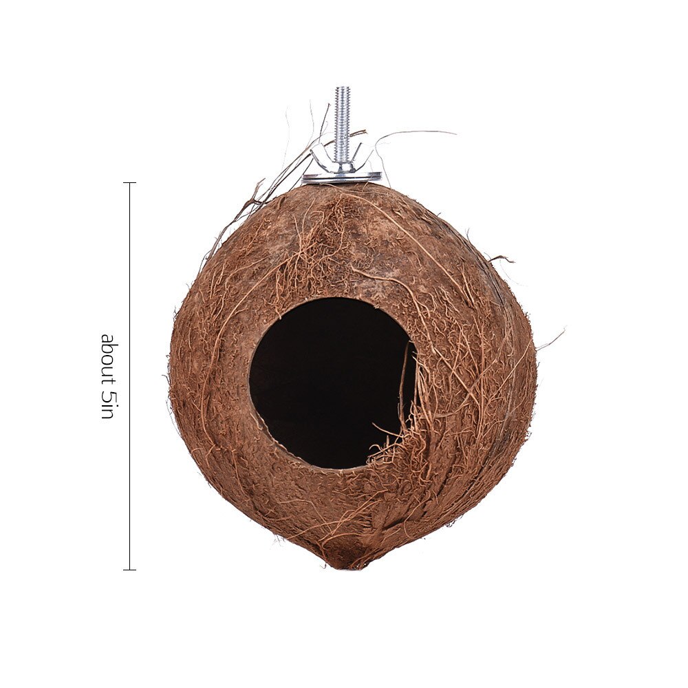Coconut Birds Cage Bird Bed Bird House Wood Hamste... – Vicedeal