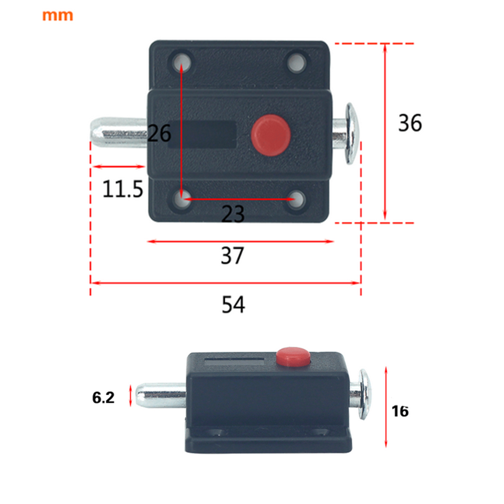 2PCS self elastic bolt ABS plastic button bolt cab... – Vicedeal