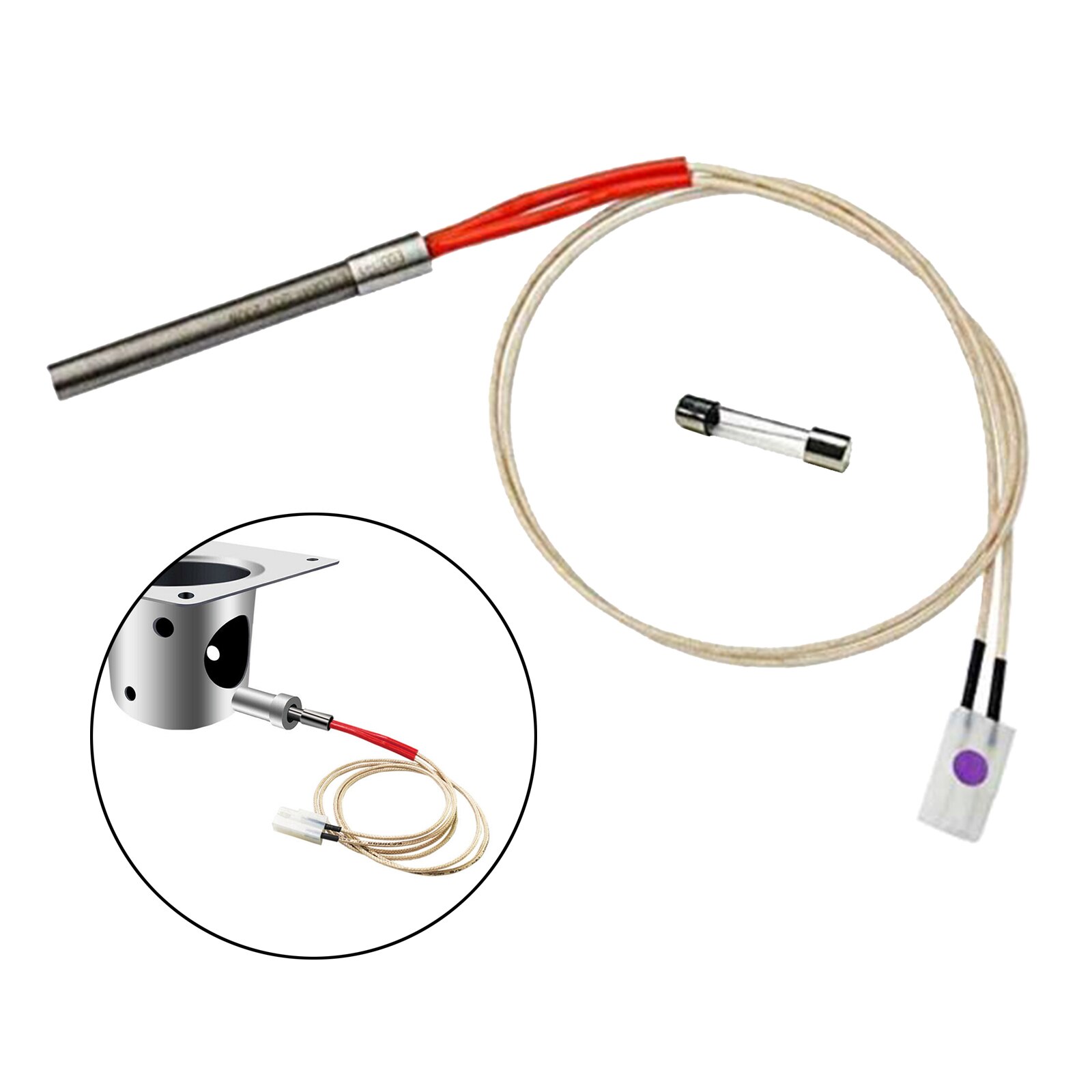 Grill igniter kit with fuses replacement parts for... – Grandado