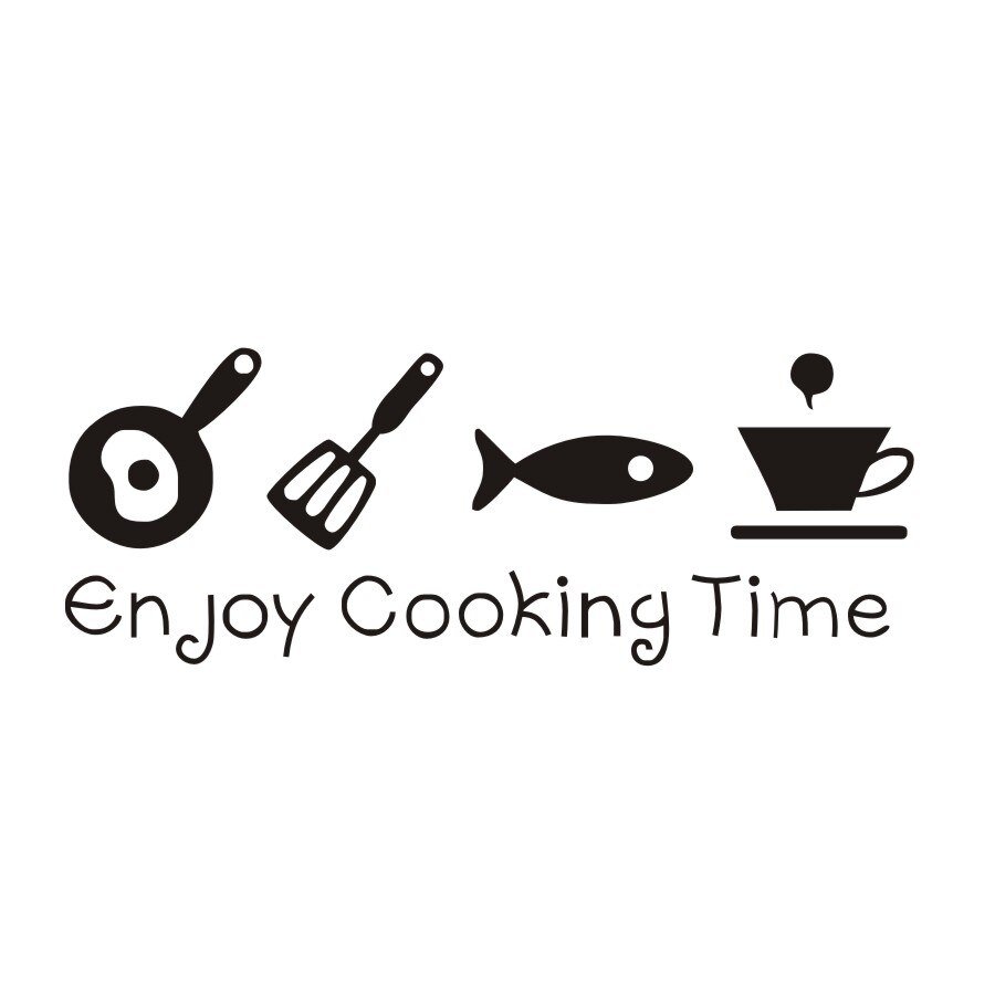 Wall Stickers Enjoy Cooking Time Decor Kitchen Ori... – Grandado