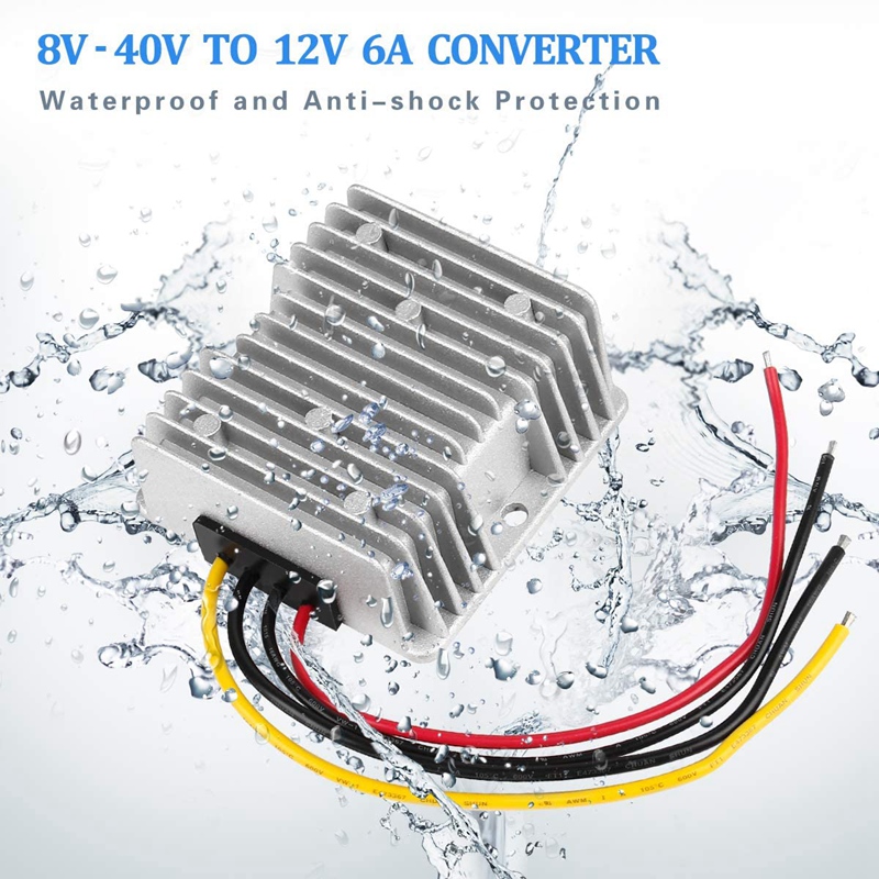 Dc Voltage Reducer Converter Dc 8V-40V Naar 12V 6A... – Vicedeal
